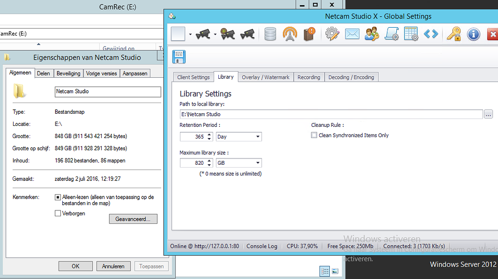 No recordings for 4 days because of full disk - Problems & Bugs - Moonware Studios
